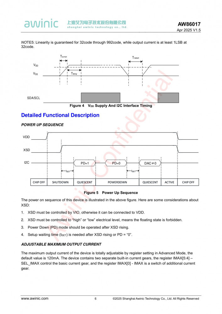 AW86017CSR datasheet page 6