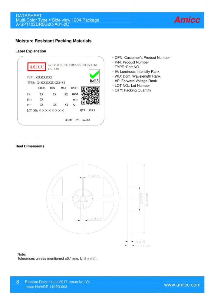 A-SP1102DR5G2C-A01-2C datasheet page 8