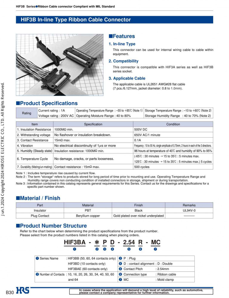 HIF3B connector catalog page 1