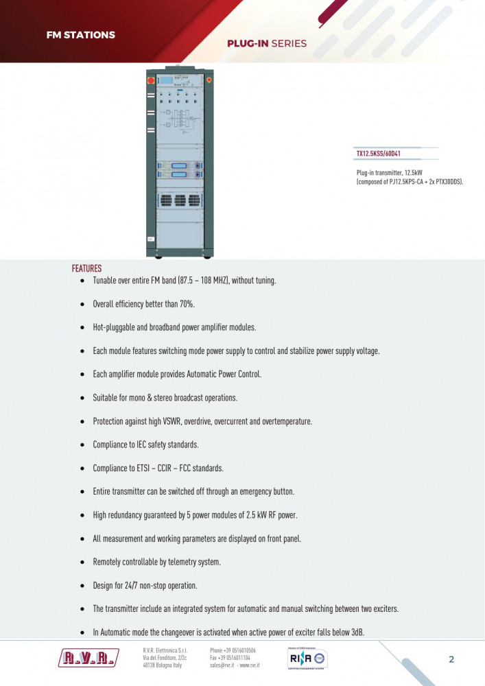 TX12.5KSS technical documentation page 2