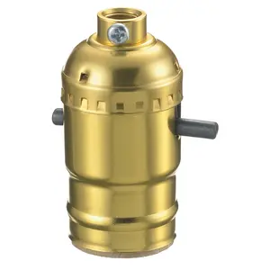 Incandescent Lamp Sockets, Push, Brass Shell, 600W 600V for sale