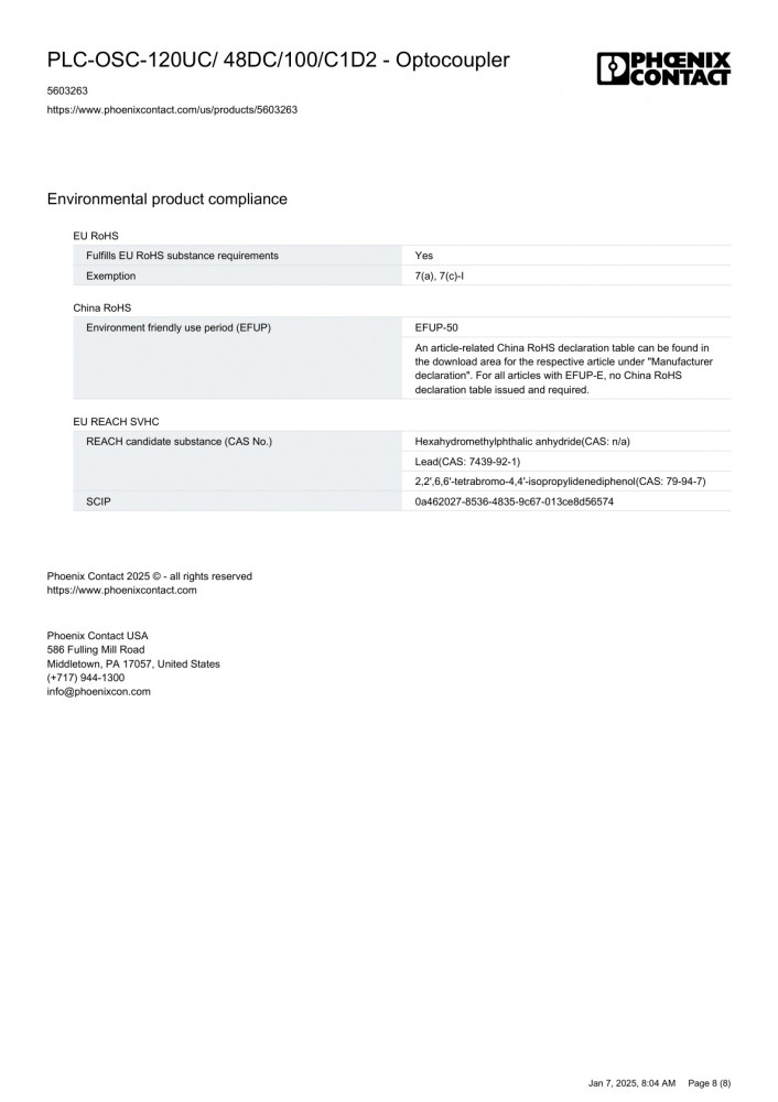 Phoenix Contact 5603263 technical document page 8
