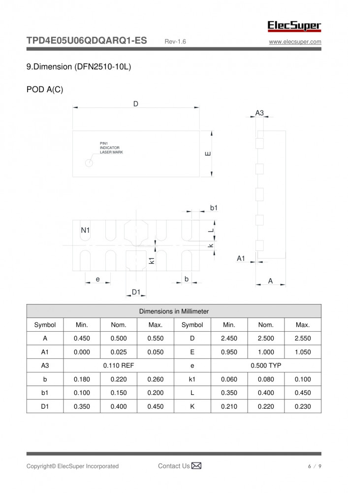 TPD4E05U06QDQARQ1-ES datasheet page 6