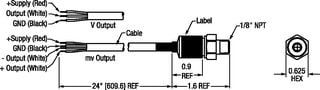 TE Connectivity M3041-000005-01KPG Industrial Pressure Sensor Transducer