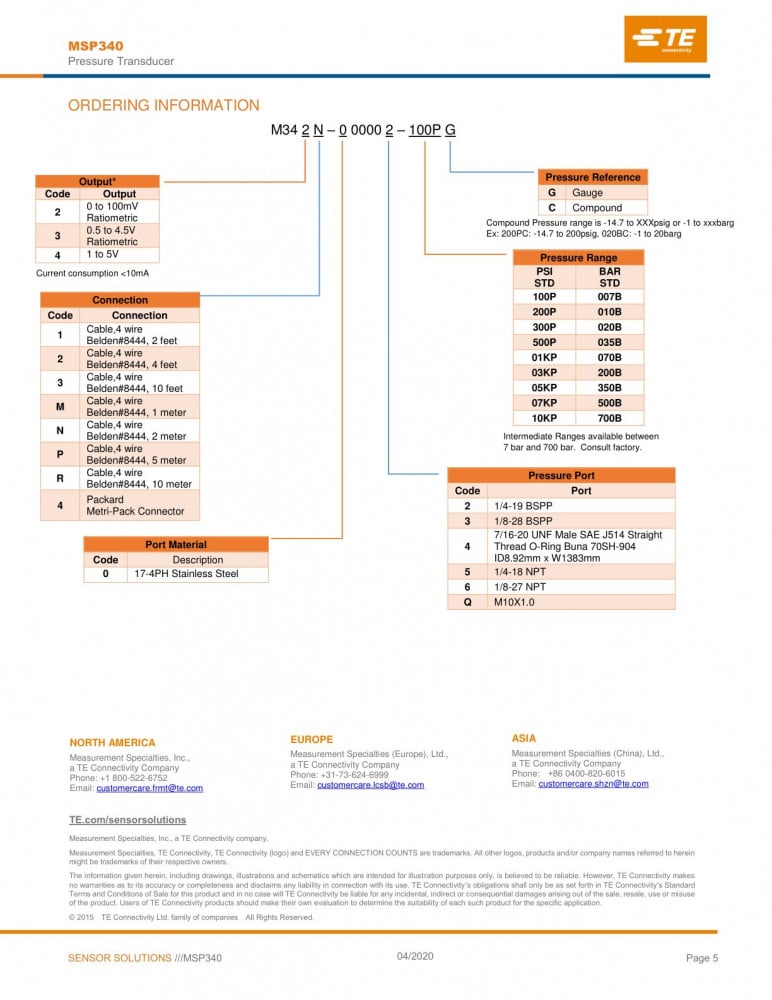 MSP340 technical document page 5