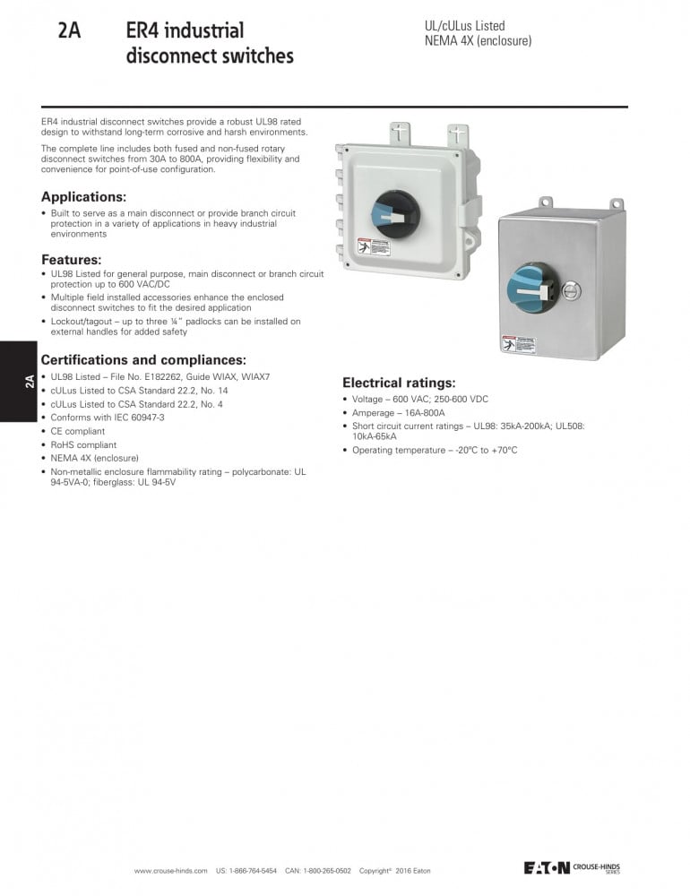 EATON SH5-400 technical document page 1