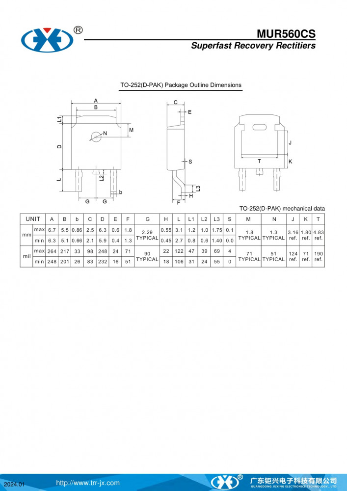 MUR560CS datasheet page 3