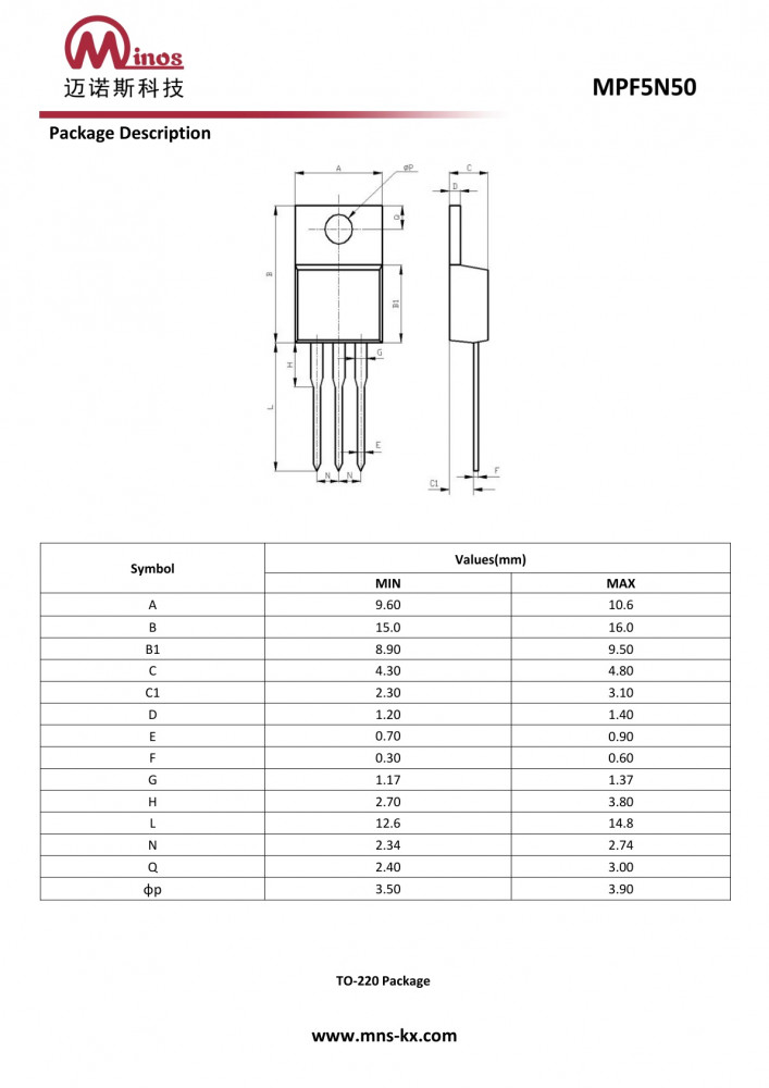MPF5N50-F datasheet page 10