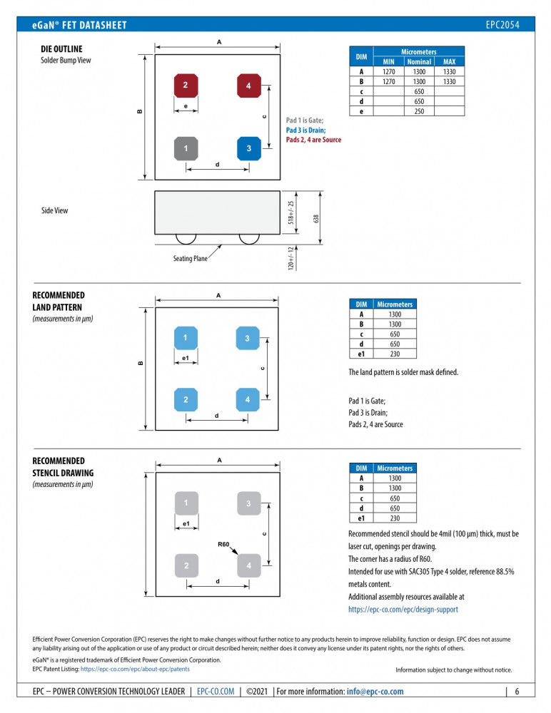 EPC2054 datasheet page 6