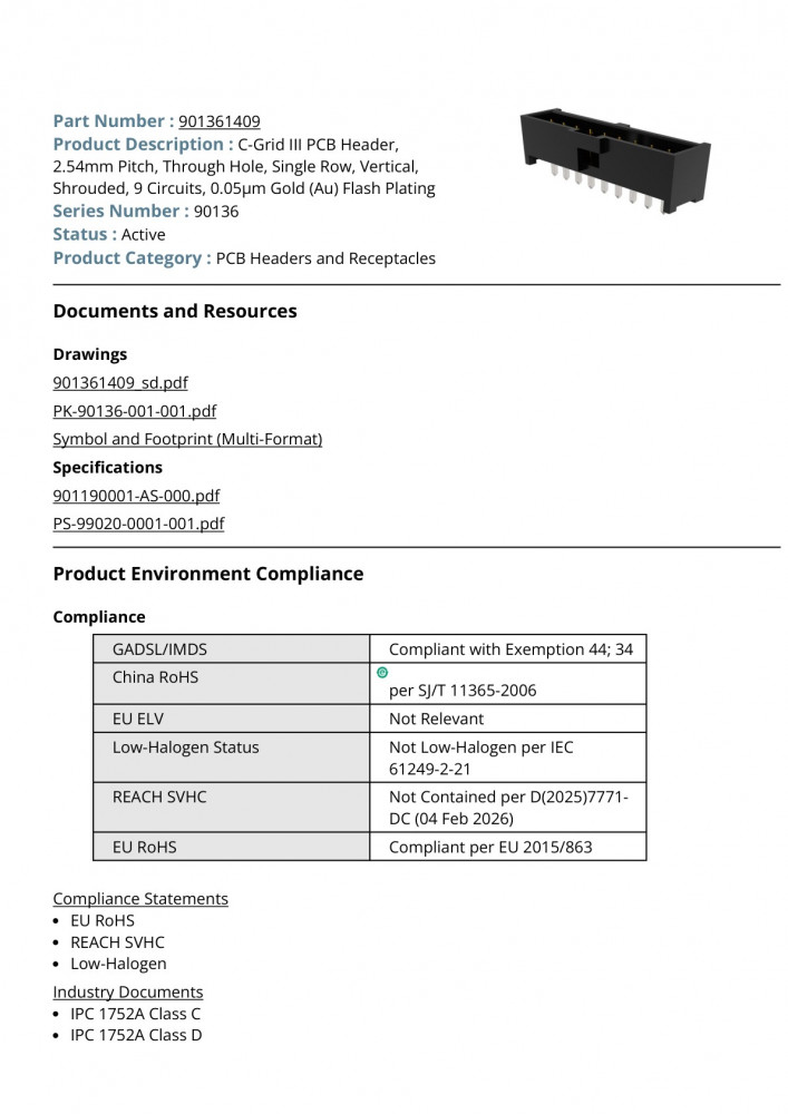 901361409 technical document page 1