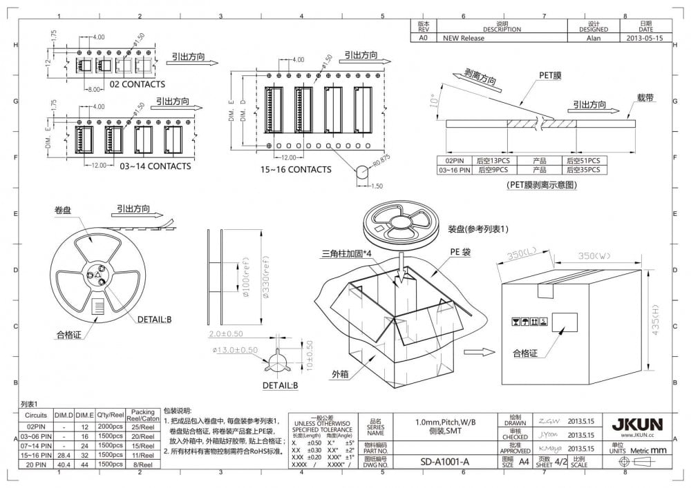 A1001 series drawing page 2