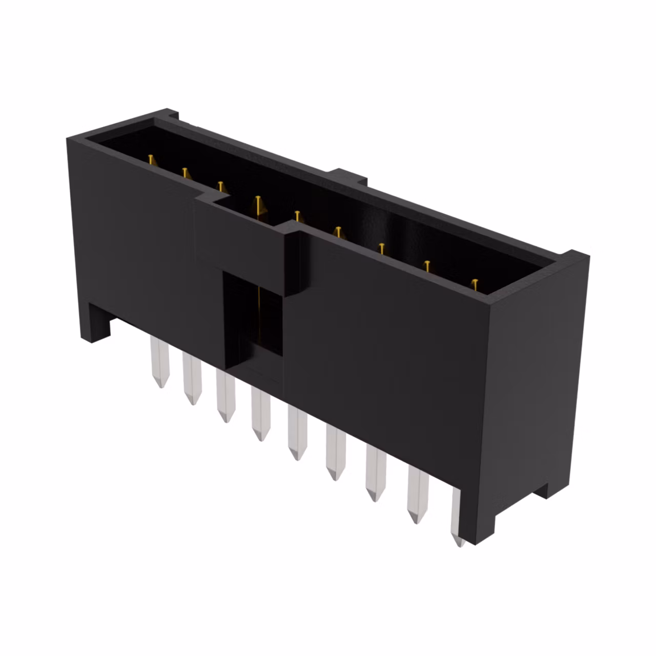 C-Grid III PCB Header, 2.54mm Pitch, Through Hole, Single Row, Vertical, Shrouded, 9 Circuits, 0.05µm Gold (Au) Flash Plating for sale