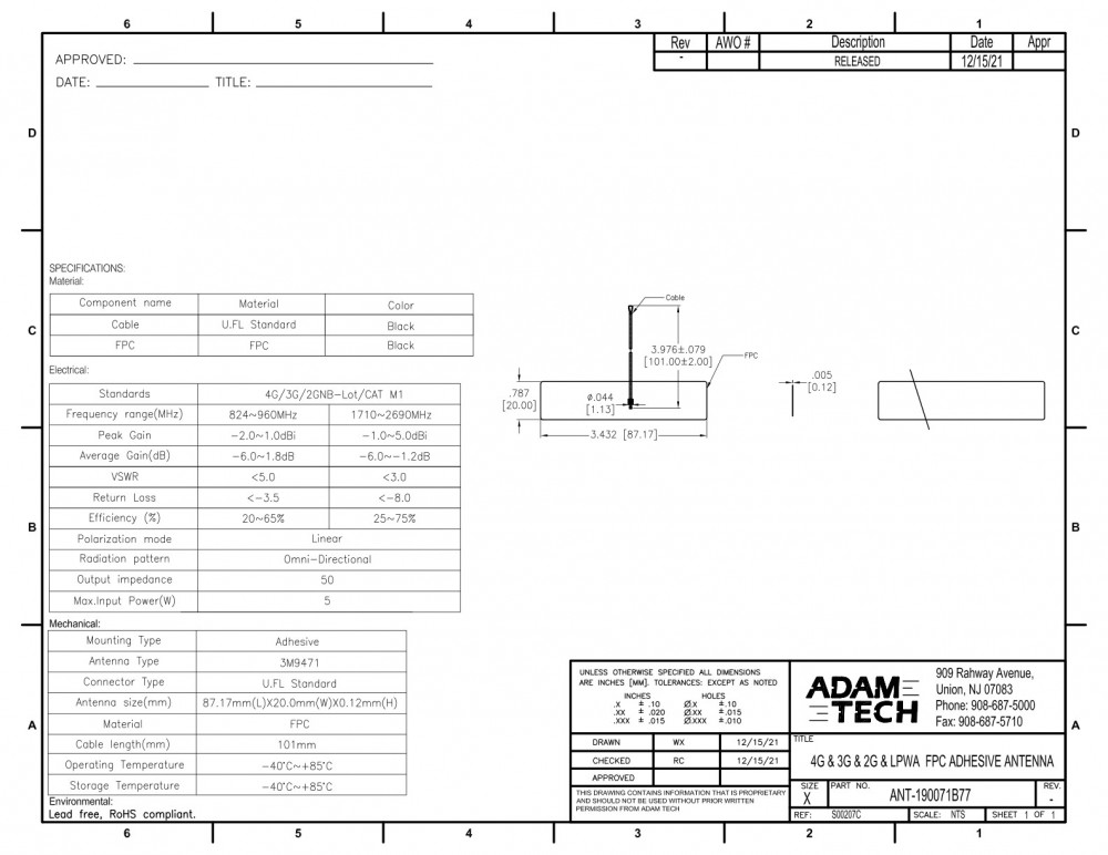 ANT-190071B77 technical document preview
