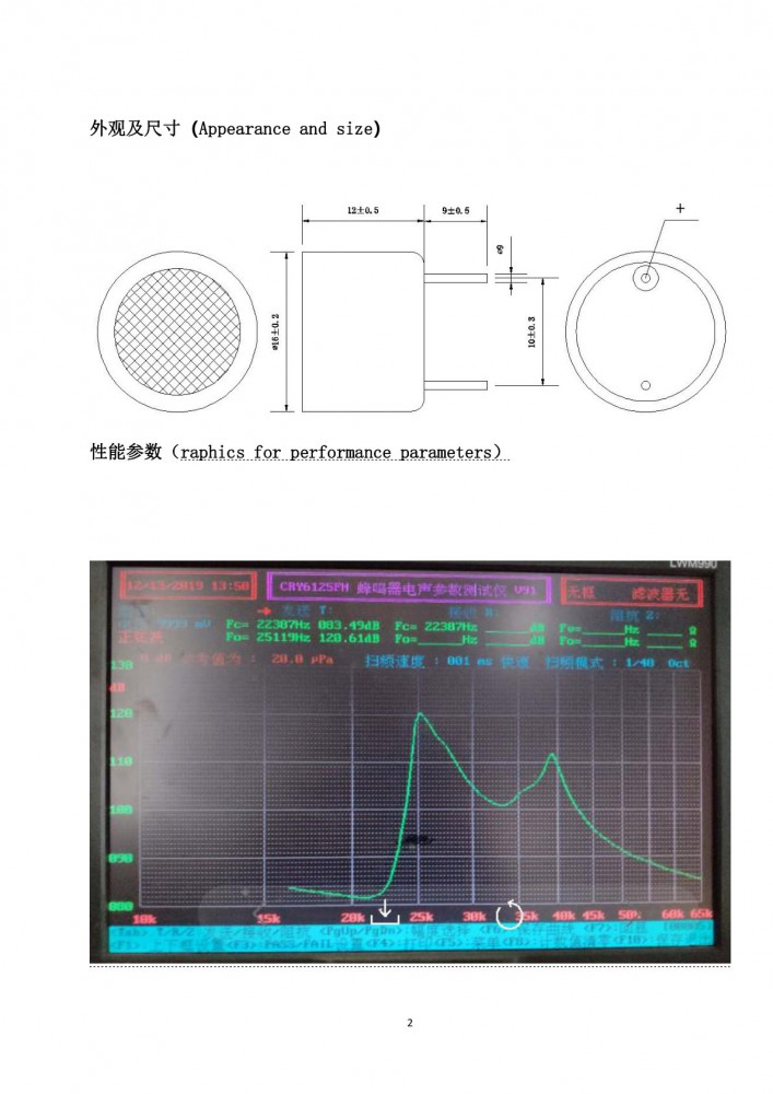 HY25A16T12-1 technical document page 2