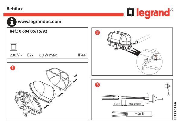Legrand 060405 technical document page 1