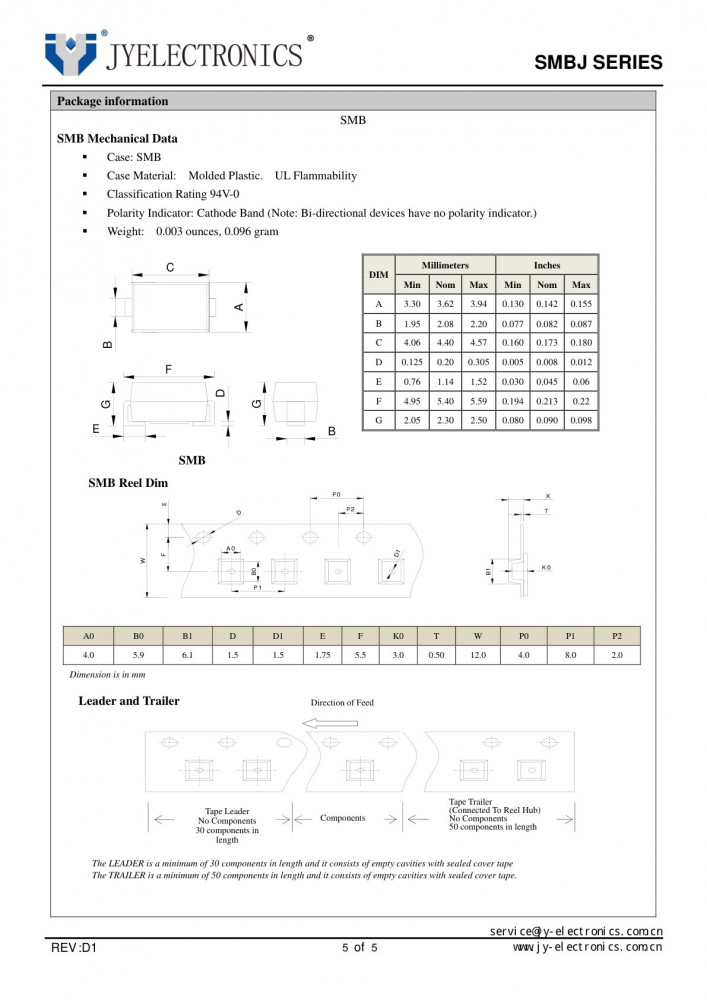 SMBJ series datasheet page 5