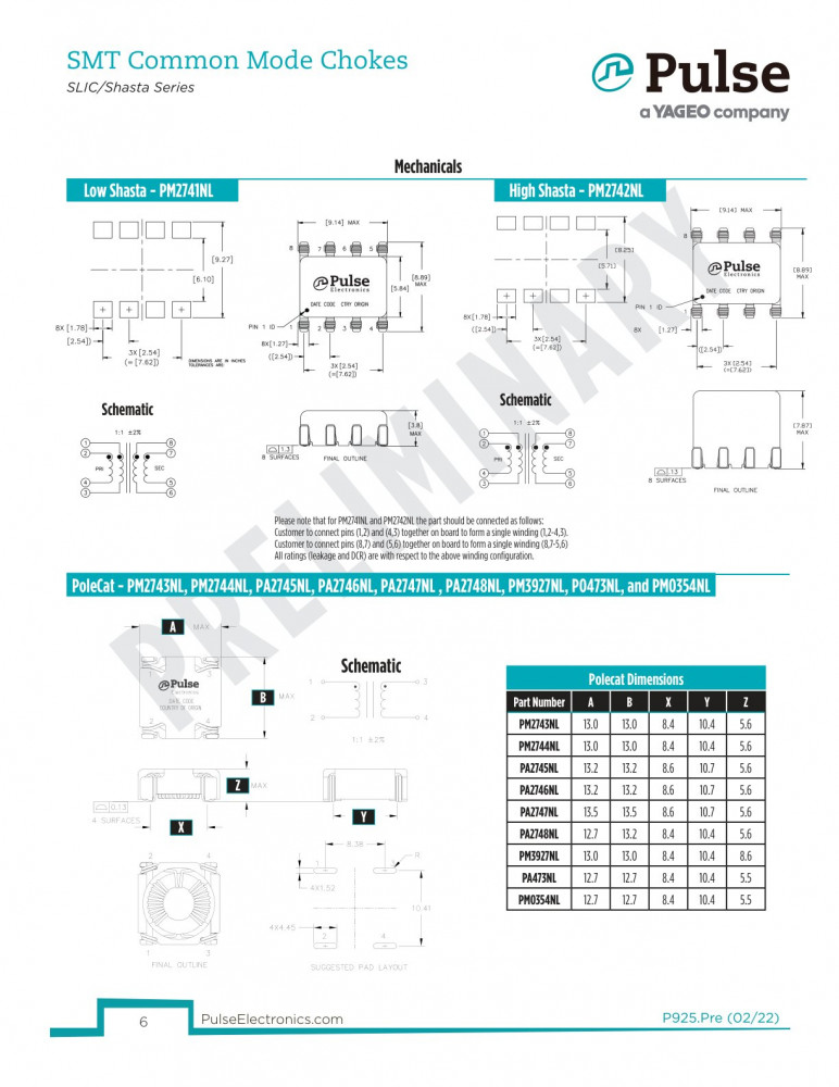 PULSE PM2744NLT document page 6
