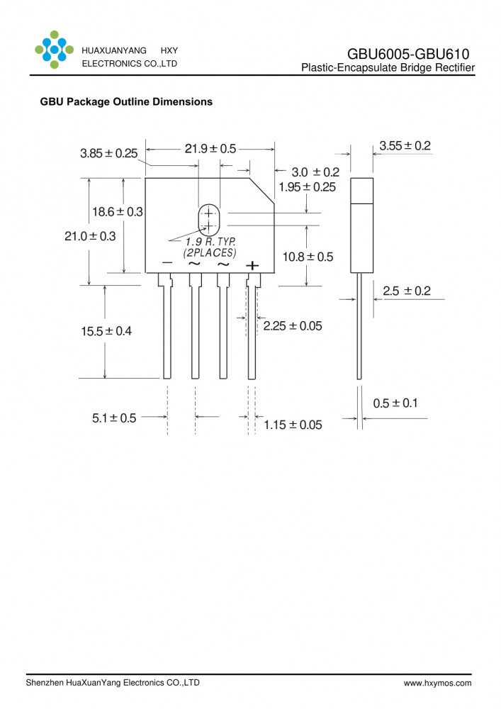 GBU606 datasheet page 3