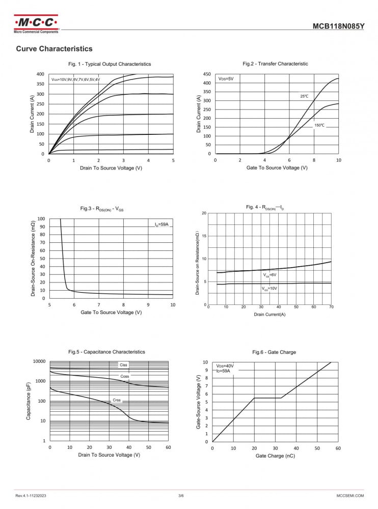 MCB118N085Y-TP datasheet page 3