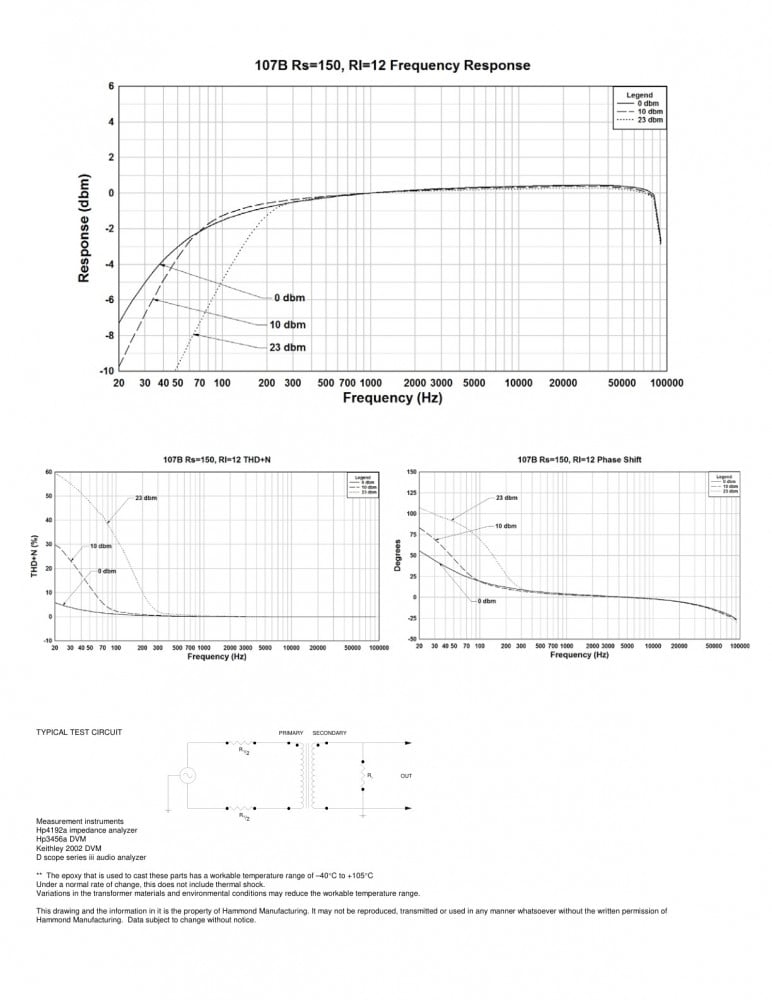 Hammond 107B technical document page 2