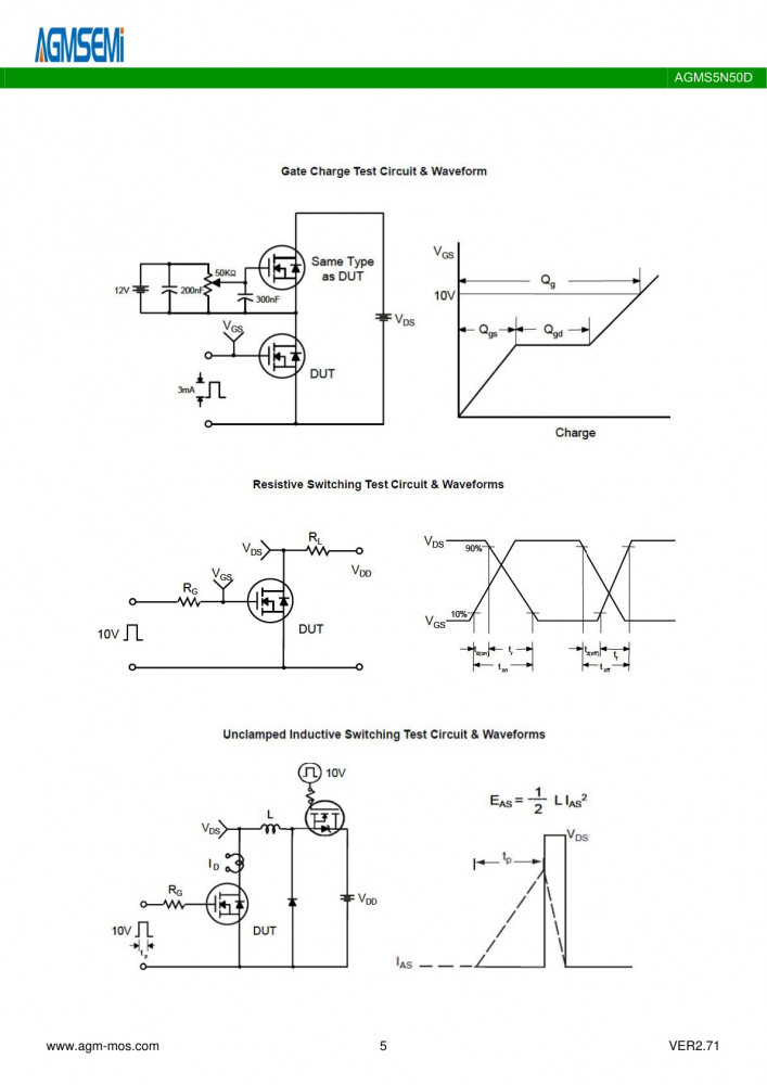 AGMS5N50D datasheet page 5