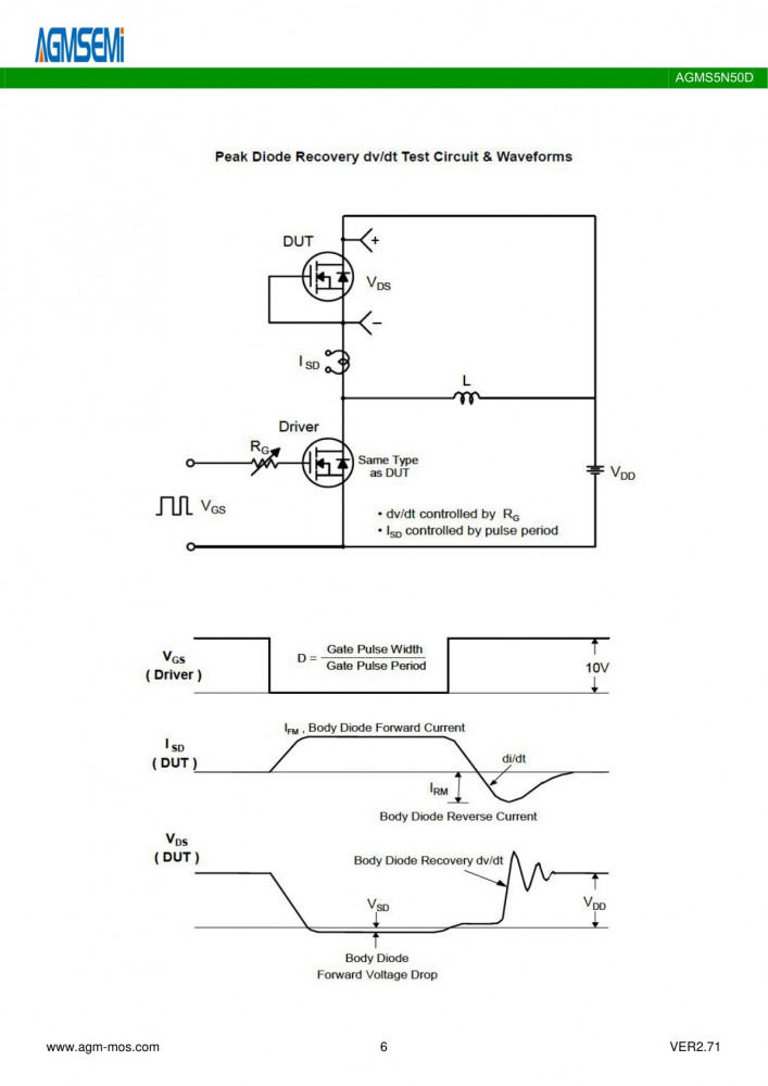 AGMS5N50D datasheet page 6