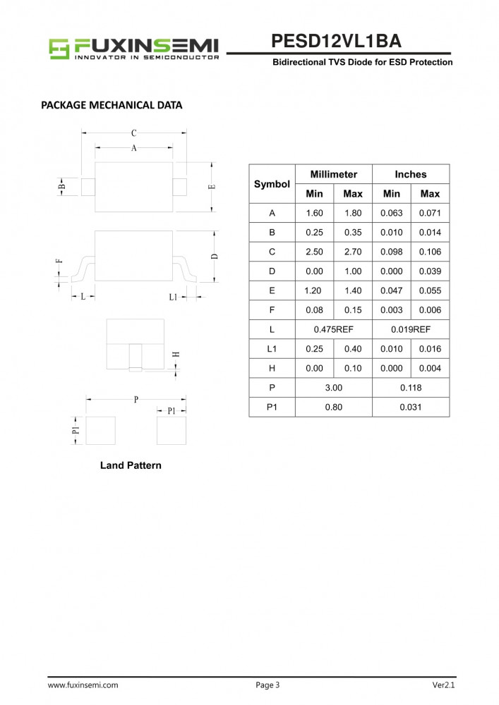 PESD12VL1BA datasheet page 3