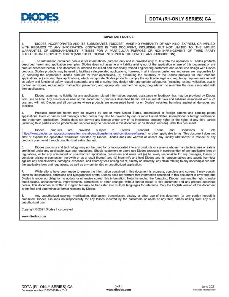 DDTA143TCA-7-F datasheet page 5