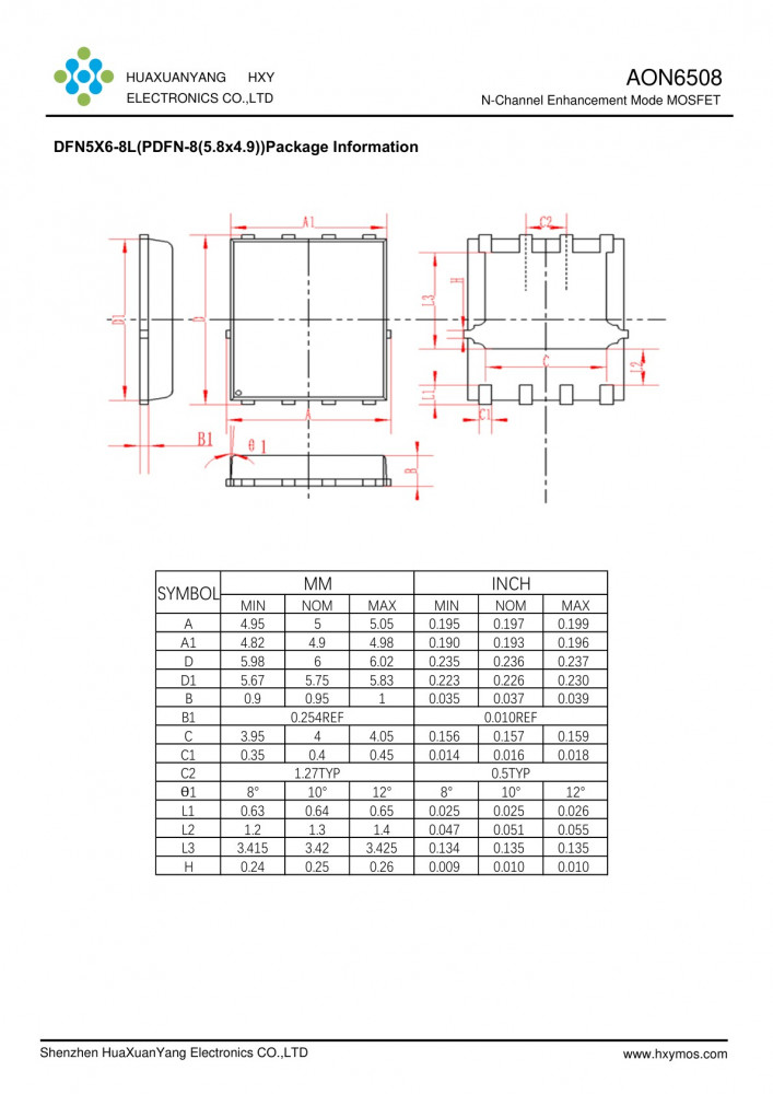 AON6508-HXY datasheet page 5