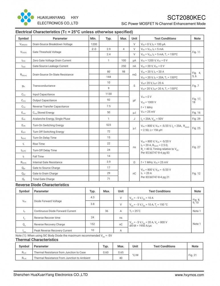 SCT2080KEC-HXY datasheet page 2