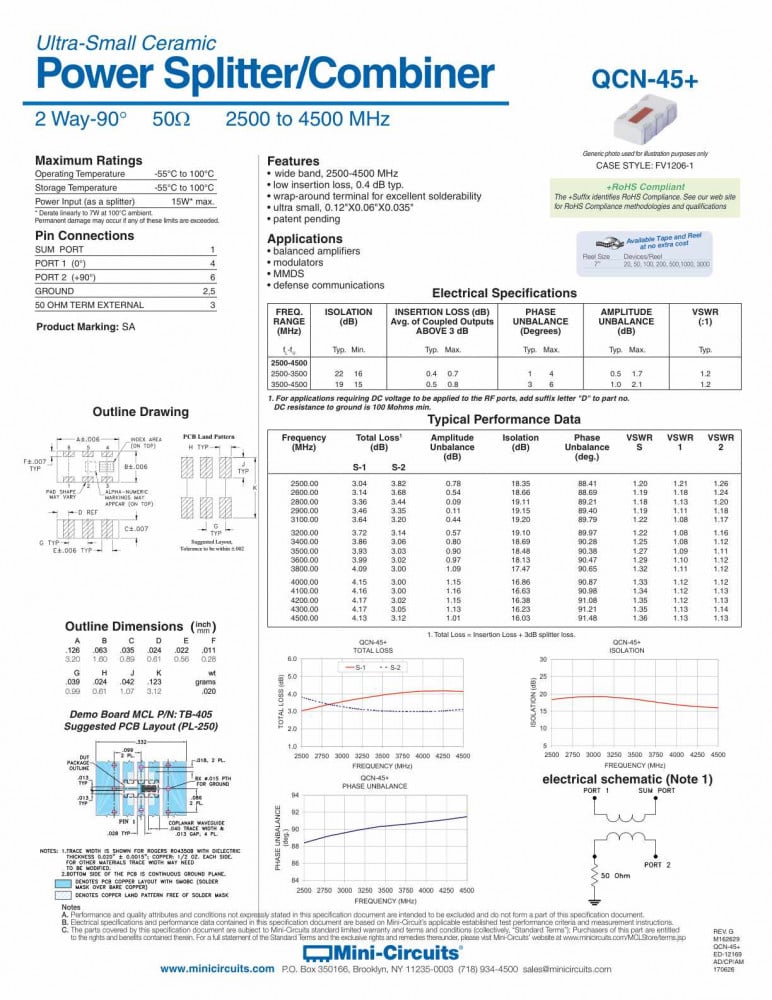 QCN-45+ technical document preview