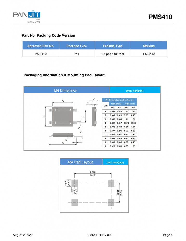 PMS410 technical document page 4
