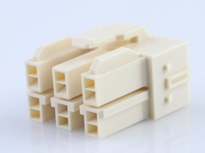 CP-6.5 Receptacle Housing, Glow-Wire Capable, 6.50mm Pitch, Dual Row, 6 Circuits, Blue