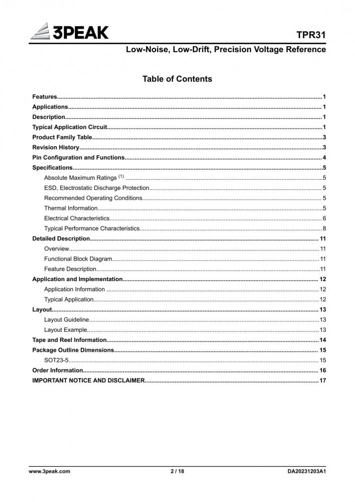TPR3125-S5TR-S datasheet page 2