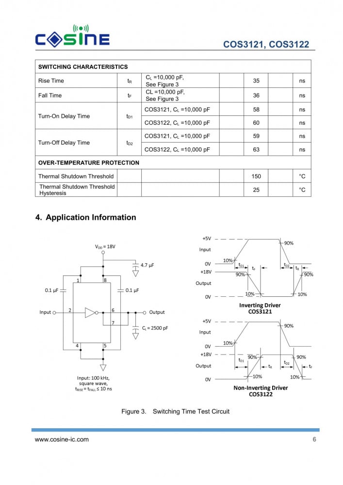 COS3121SR datasheet page 6