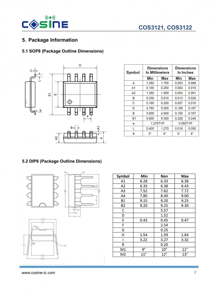 COS3121SR datasheet page 7