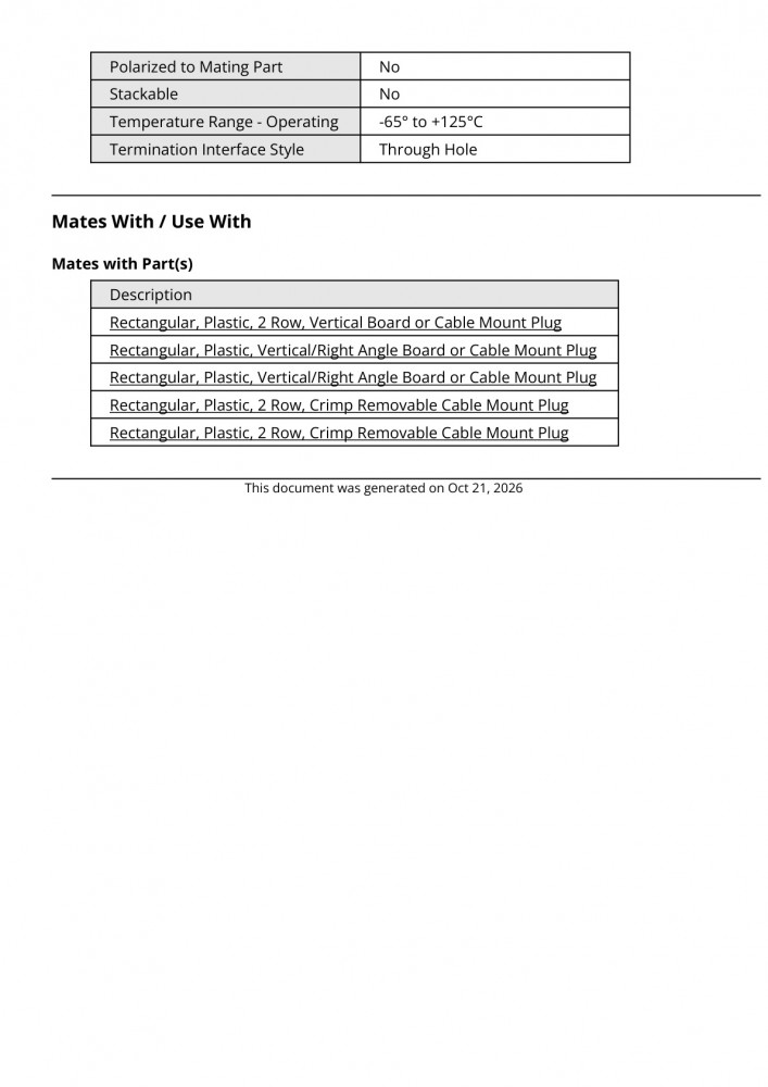 WTA60PD11JL technical document page 3