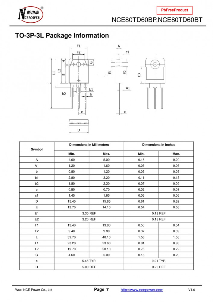 NCE80TD60BT datasheet page 7