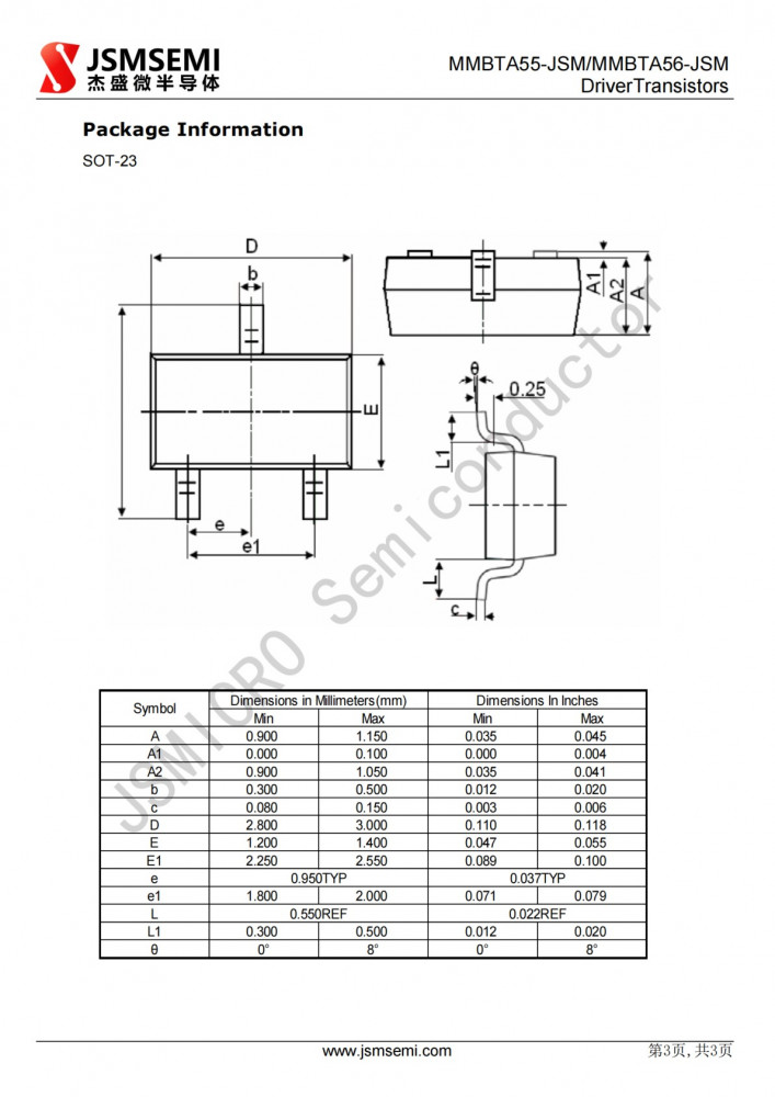MMBTA55-JSM datasheet page 3