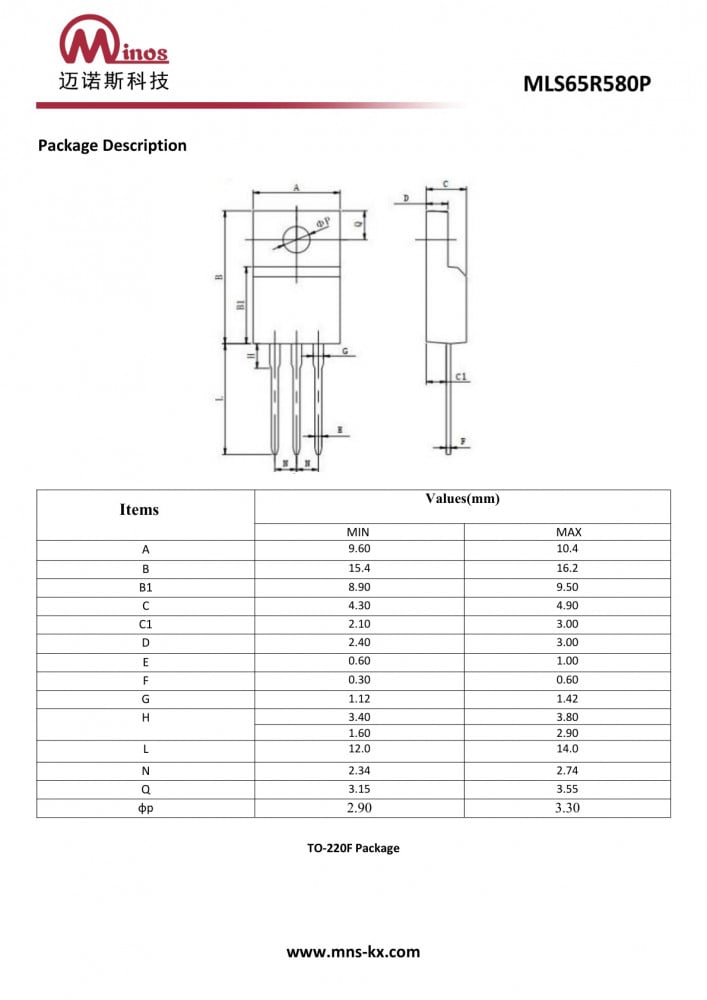 MLS65R580P datasheet page 7