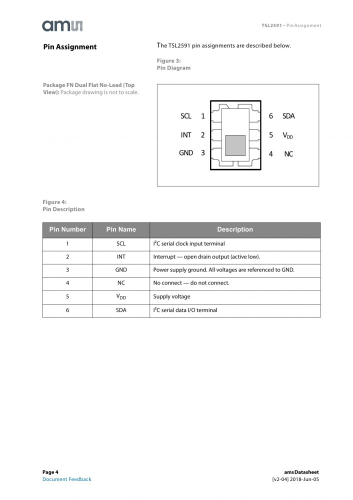 TSL25911FN technical document page 5
