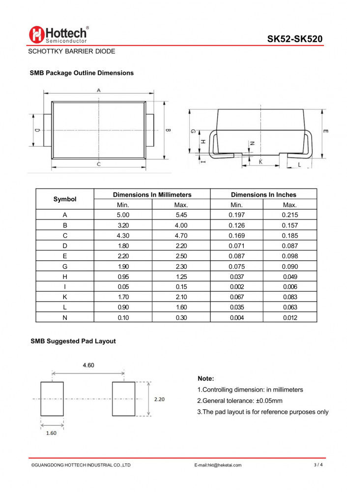 SK510 datasheet page 3