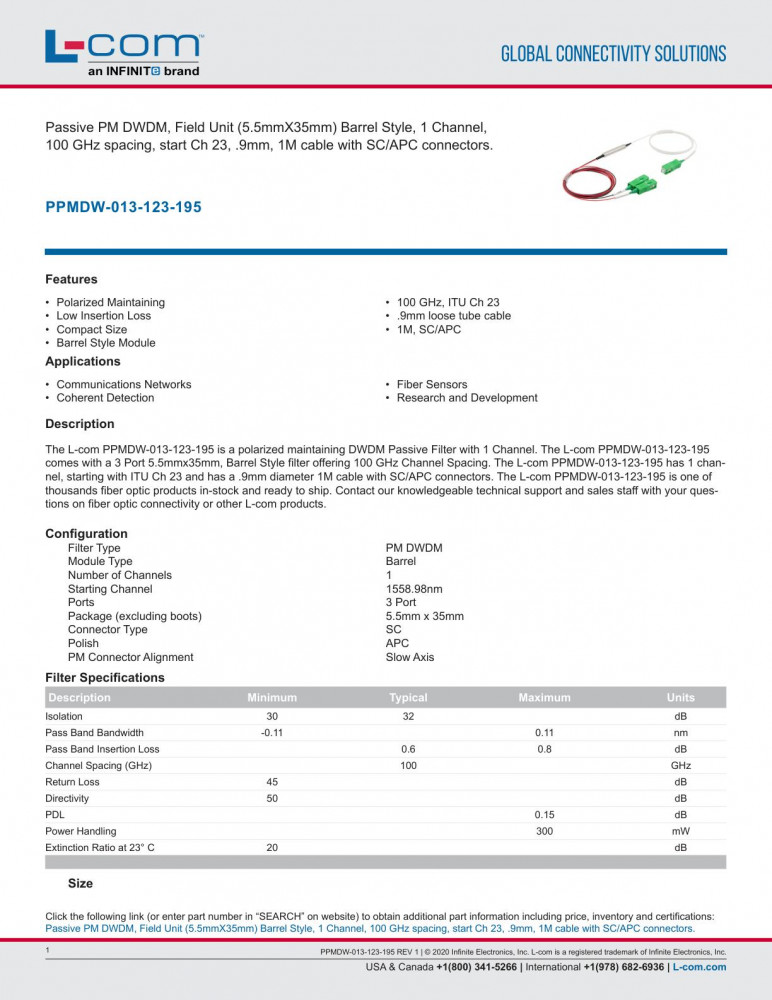 PPMDW-013-123-195 technical document page 1
