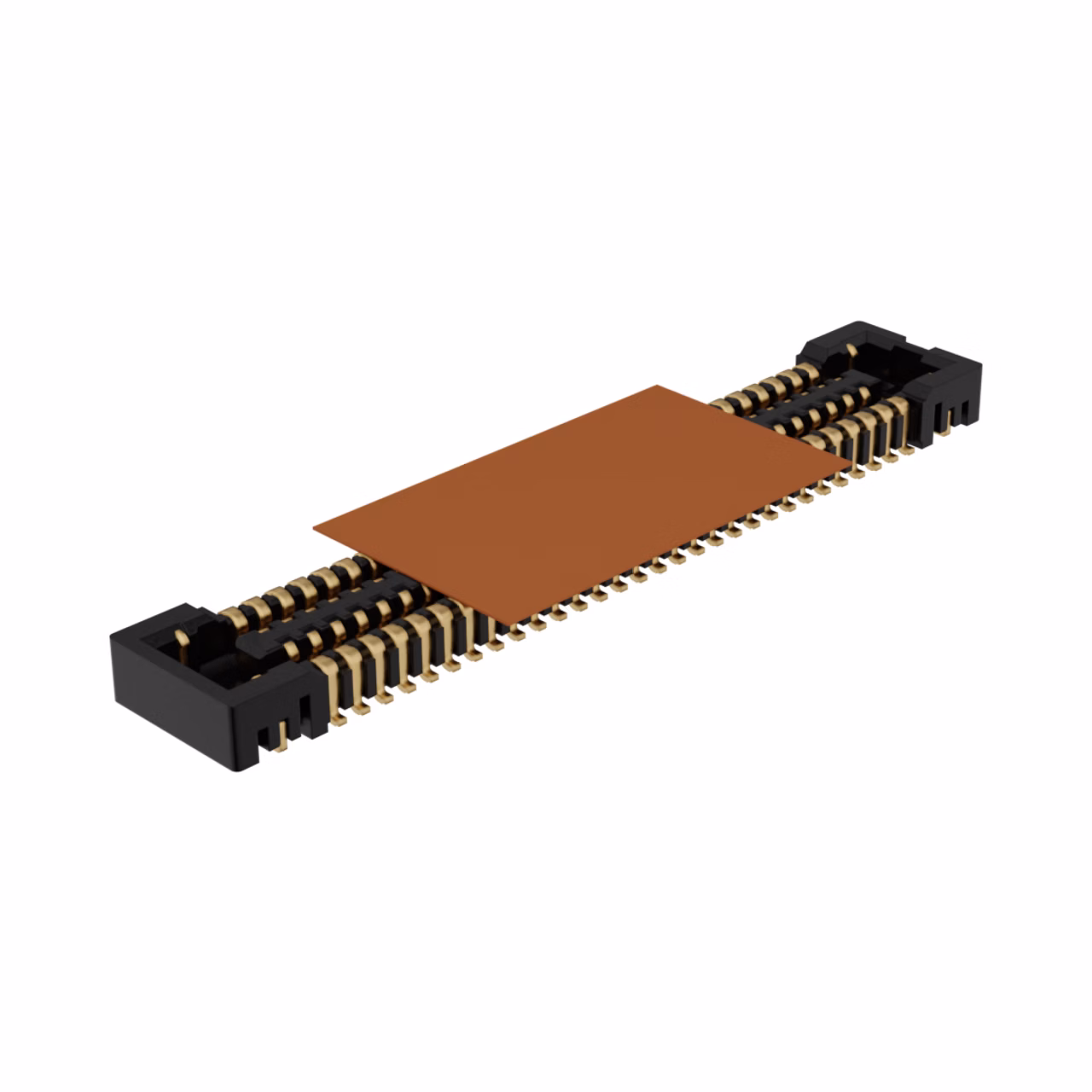 SlimStack Board-to-Board Receptacle, 0.40mm Pitch, Surface Mount, Dual Row, Vertical, 1.00mm Stacking Height, with Solder Tabs, with Vacuum Tape, 60 Circuits for sale