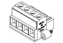 12.00mm Pitch Beau EuroMax Horizontal Plug, with Retention Screws, 4 Circuits for sale