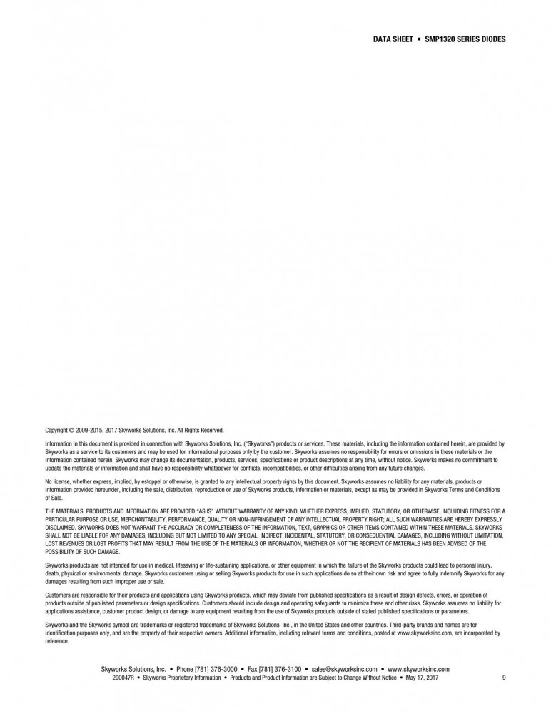 SMP1320 datasheet page 9