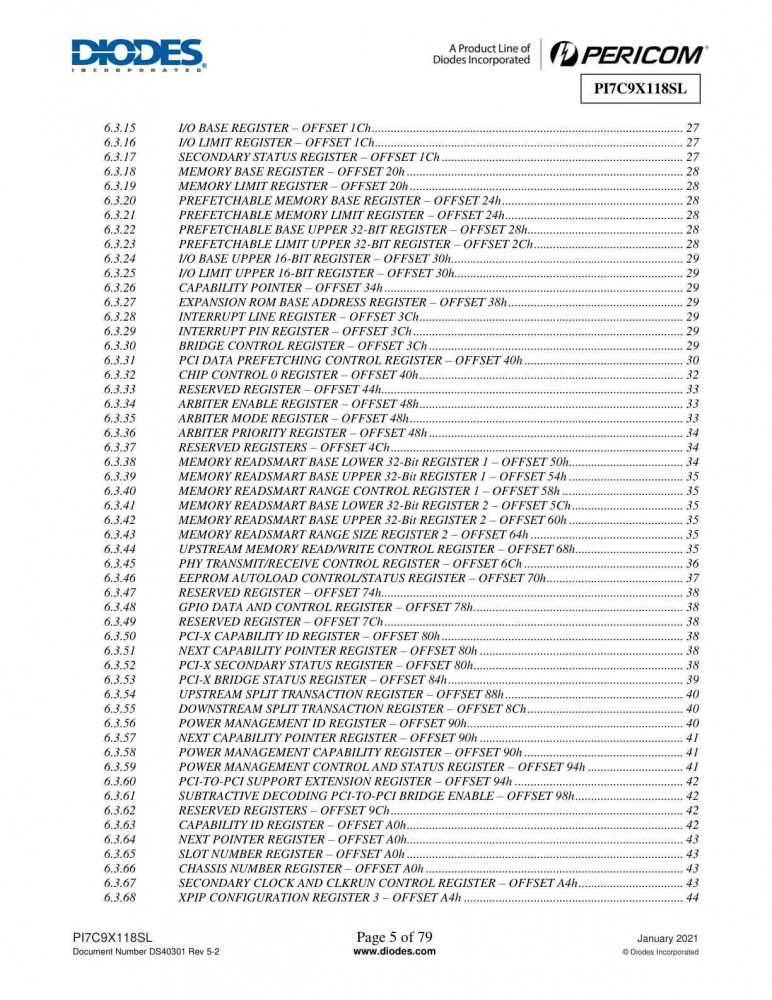 PI7C9X118SL datasheet page 5