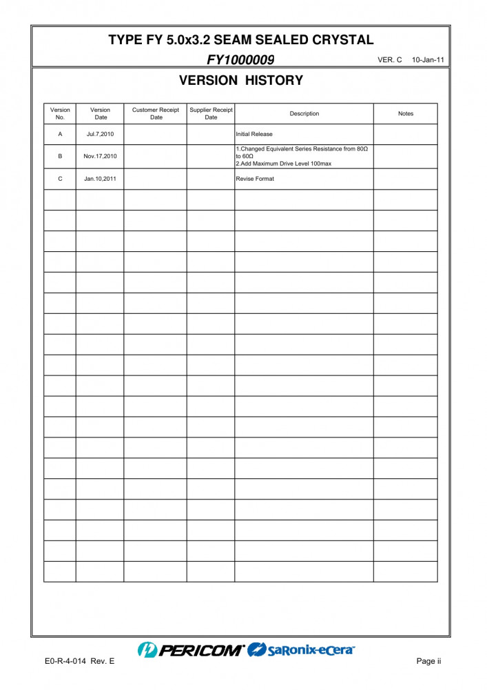 FY1000009 specification page 2