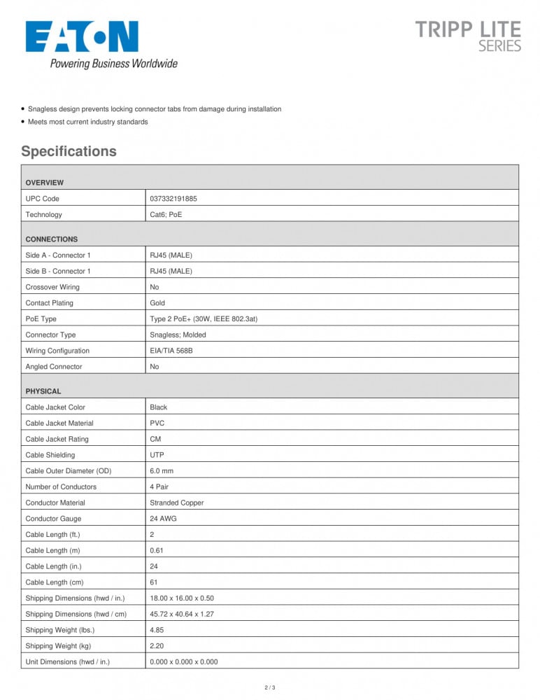 N201-002-BK50BP technical document page 2