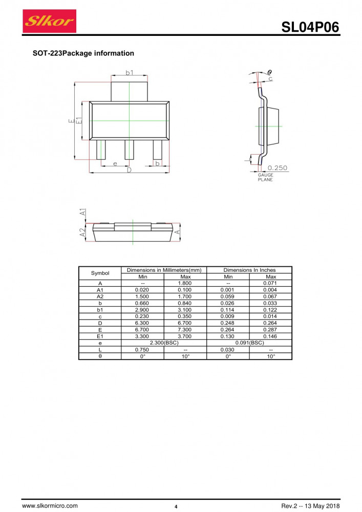 SL04P06 datasheet page 4